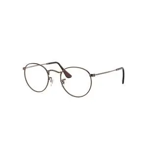 Ray-ban Round Metal Optics Eyeglasses Frame - Bronze/copper