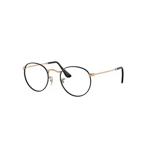 Ray-ban Round Metal Optics Eyeglasses Frame - Rose Gold