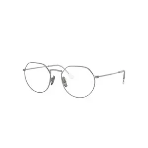Ray-ban Jack Titanium Optics Eyeglasses Frame - Silver