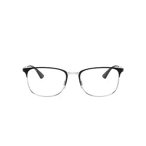 Ray-ban Optics Eyeglasses Frame - Black On Silver