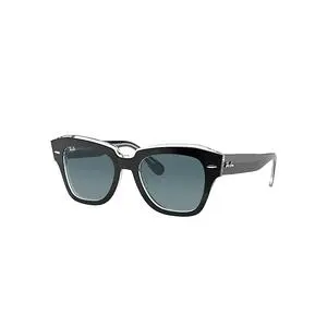 Ray-ban Ray-Ban State Street Sunglasses 49-20 Black On Transparent