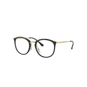 Ray-ban Rb7140 Optics Eyeglasses Frame - Gold