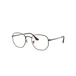 Ray-ban Ray-Ban Hexagonal Optics Eyeglasses Frame Brown