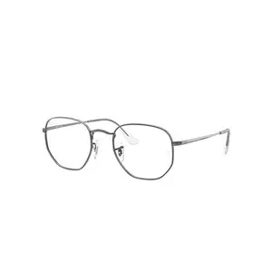 Ray-ban Hexagonal Optics Eyeglasses Frame Clear Lenses - Gunmetal