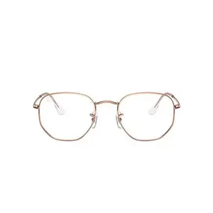 Ray-ban Hexagonal Optics Eyeglasses Frame - Shiny Rose Gold