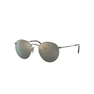 Ray-ban Ray-Ban Round Titanium Sunglasses Gunmetal