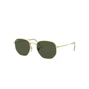 Ray-ban Hexagonal Sunglasses With Crystal Lenses - Gold