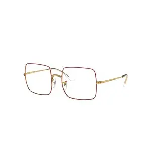 Ray-ban Square Optics Eyeglasses Frame - Shiny Gold