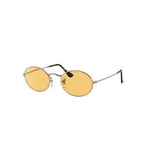 Ray-ban Oval Metal Sunglasses Copper