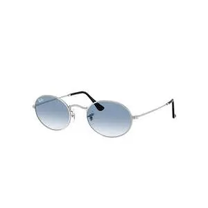 Ray-ban Oval Metal Sunglasses - Silver