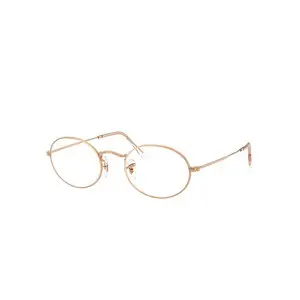 Ray-ban Oval Optics Eyeglasses Frame - Rose Gold