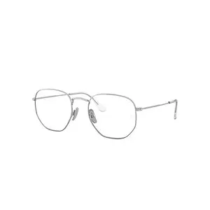 Ray-ban Hexagonal Titanium Optics Eyeglasses - Silver