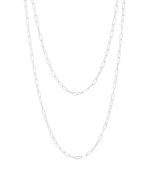 Annoushka Gold Long Cable Chain - White