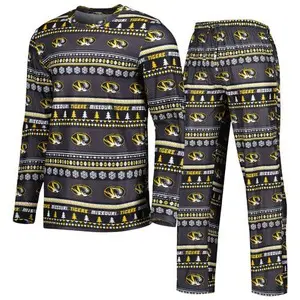 CONCEPTS SPORT Missouri Tigers Swivel Long Sleeve T-shirt & Pants Sleep Set - Black