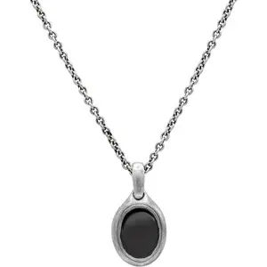 John Varvatos Artisan Hematite Pendant Necklace - Silver