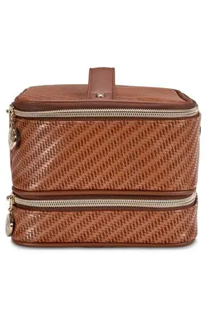 Stephanie Johnson Jenny Train Case - Cognac