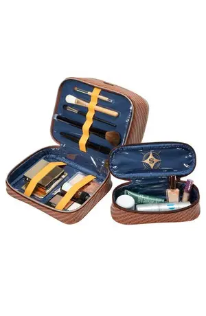 Stephanie Johnson Jenny Train Case - Cognac