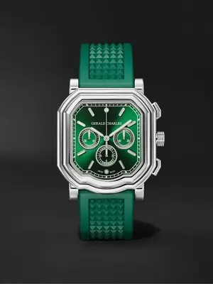 GERALD CHARLES Maestro 3.0 39mm Stainless Steel Chronograph Watch - Green