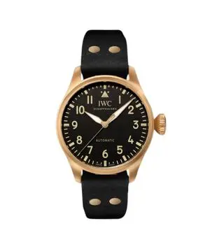IWC SCHAFFHAUSEN Big Pilot's 43 Edition 1 Limited-edition Automatic 43mm Bronze And Alcantara Watch - Black