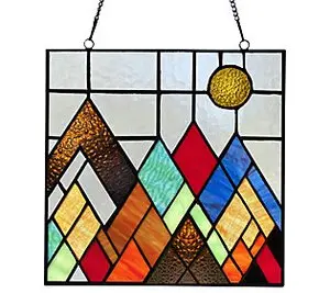 RIVER OF GOODS 10'h Mountain Tops Multicolor Ed Window Panel - One-color