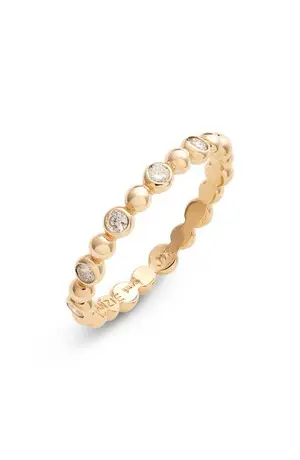 Anzie Dew Drop Diamond Band Ring - Gold/ Diamond
