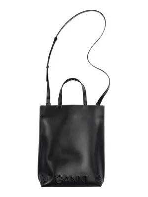 GANNI Recycled Leather Medium Tote