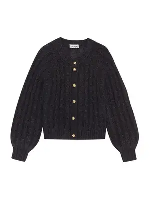 GANNI Cable Cardigan