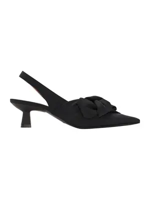 GANNI Soft Bow Slingback Pumps