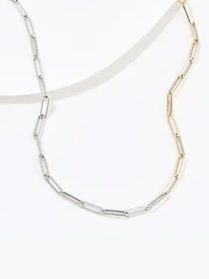 ETERNAGOLD EternaGold Paperclip Chain 18" Necklace, 14K Gold, 4.2g - One-color