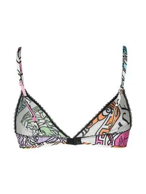 Versace Medusa-print Soft Cup Bra