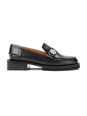 GANNI Embellished Loafers