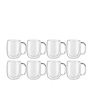 ZWILLING Sorrento Plus 12-oz Coffee Glass Mug Set Of 8 - One-color