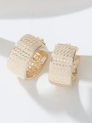 ETERNAGOLD EternaGold 14K Gold Huggie Hoop Earrings  - One-color