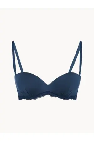 La Perla Bandeau Bra With Embroidered Tulle