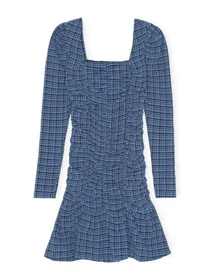 GANNI Seersucker Mini Dress