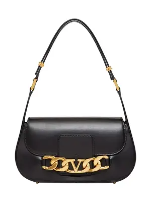 Valentino Garavani Vlogo Chain Shoulder Bag In Calfskin