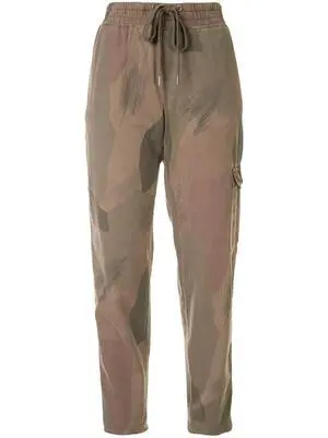 JAMES PERSE Camouflage Print Cargo Trousers