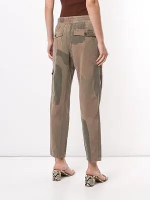 JAMES PERSE Camouflage Print Cargo Trousers