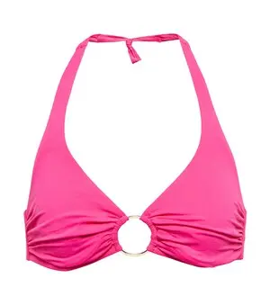 Melissa Odabash Brussels Halterneck Bikini Top - Pink