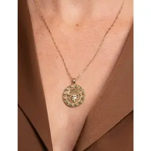 ASTRID & MIYU Taurus Zodiac Necklace - Gold