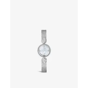 Boucheron Serpent Bohème Diamond And Mother-of-pearl Watch - Steel Bracelet Watch