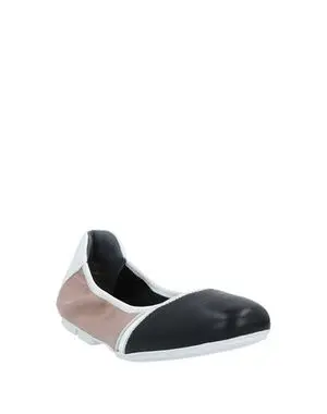 Hogan Leather Ballet Flats - Black