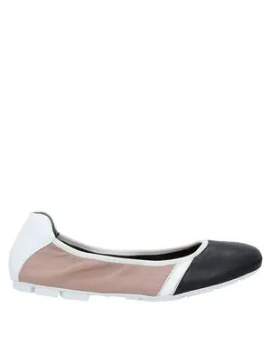 Hogan Leather Ballet Flats - Black