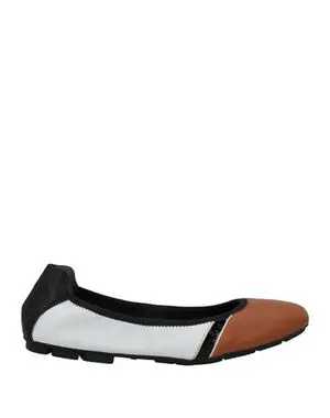 Hogan Leather Ballet Flats - Brown