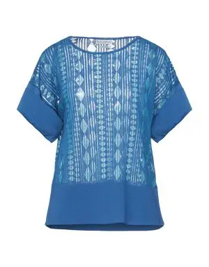 BALLANTYNE Geometric Print Viscose-blend Knit Top