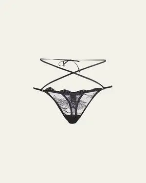 Kiki De Montparnasse Jolie Strappy Lace Thong