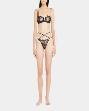 Kiki De Montparnasse Jolie Strappy Lace Thong