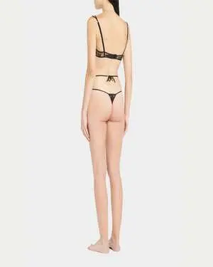 Kiki De Montparnasse Jolie Strappy Lace Thong