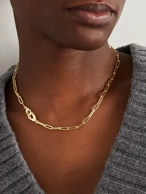 FOUNDRAE Sister Hook 18-karat Necklace