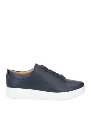 Fitflop Soft Leather Sneakers - Navy